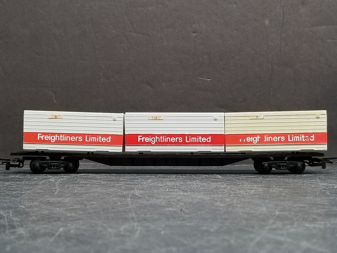 RARE Freightliners Limited 2 Containers Car - Tri-ang OO/HO Scale - Etsy