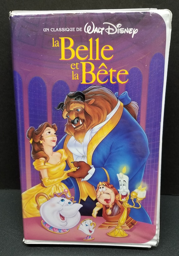 La Belle Et La Bete french Version Walt Disney black | Etsy