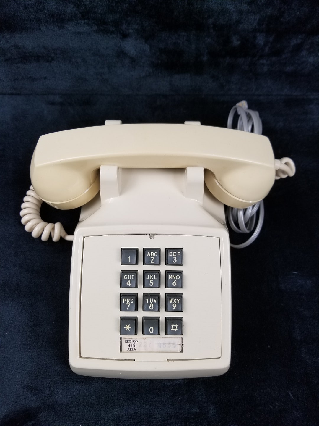 Vintage Northern Telecom Cream Touch Phone Land Line Phone Retro Home ...