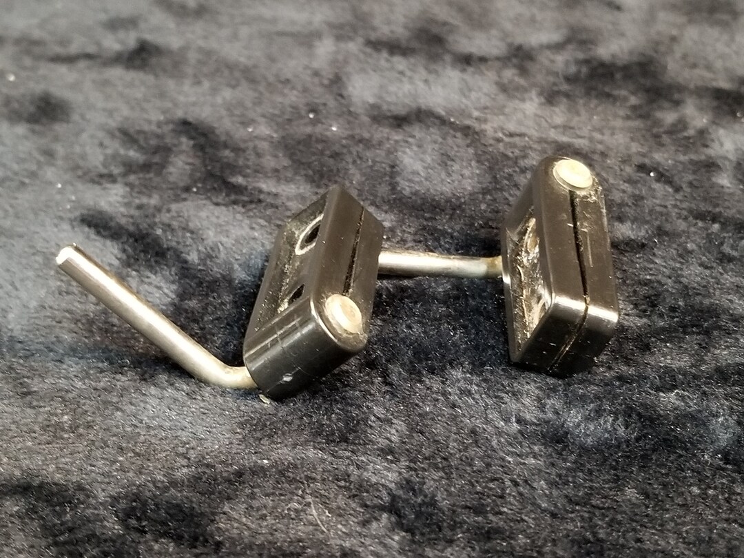 Vintage Philips 437 Turntable Replacement Pair of Hinges for Dust Cover ...