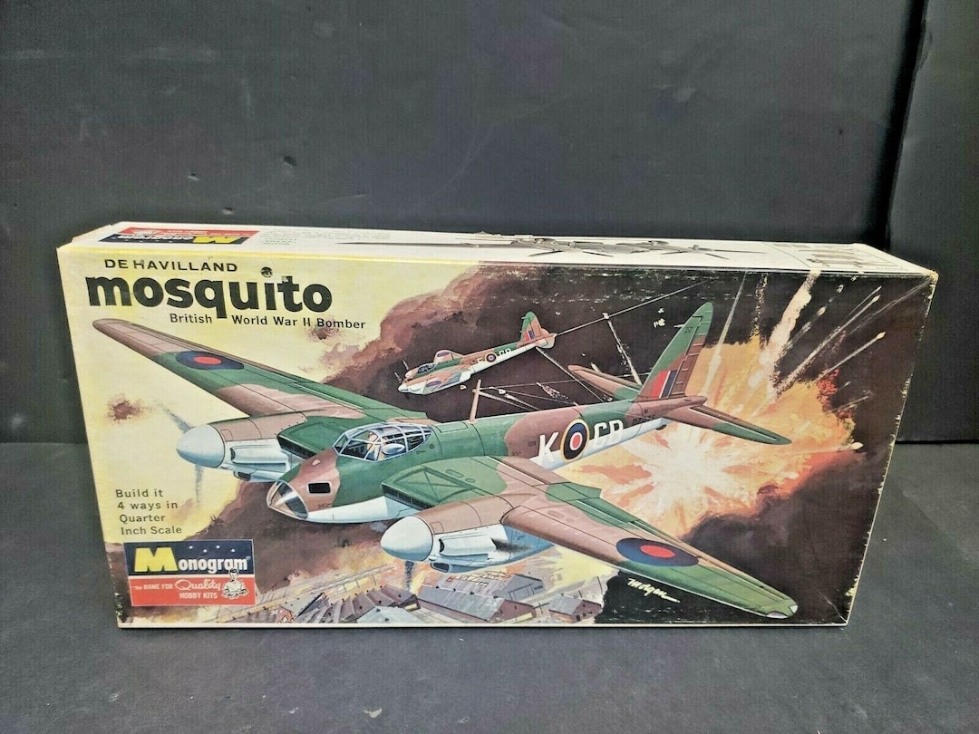 1966 Monogram Dehavilland Mosquito W.W. II Model Airplane Kit - Unbuilt ...