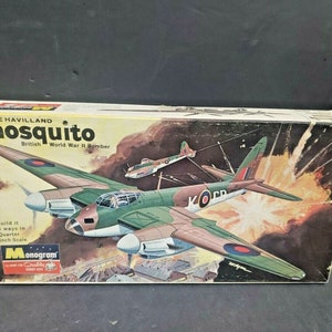 1966 Monogram Dehavilland Mosquito W.W. II Model Airplane Kit - Unbuilt ...