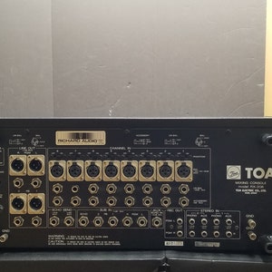 Vintage Toa 8 Channels Mixing Console Model Rx-208 Working - Etsy