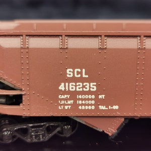 Vintage Seaboard Coast Line Hopper Car 416235 With Rusty Axles - Etsy