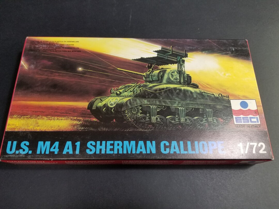 Esci 1/72 Model Kit U.S. M4 A1 Sherman Calliope #8059 New Open Box - Etsy
