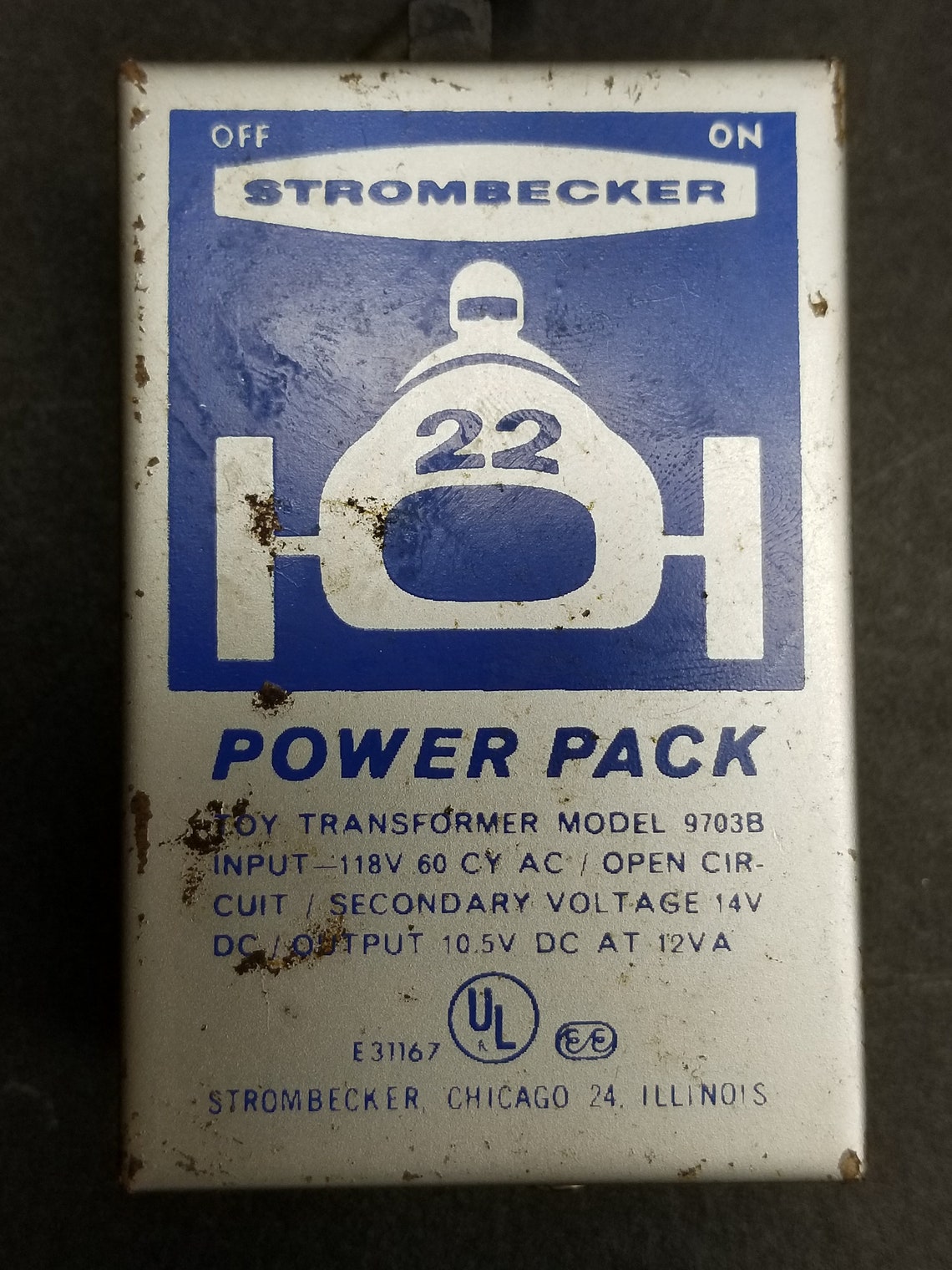 Strombecker Vintage HO Scale Power Pack 9703-B Gray/blue - Etsy