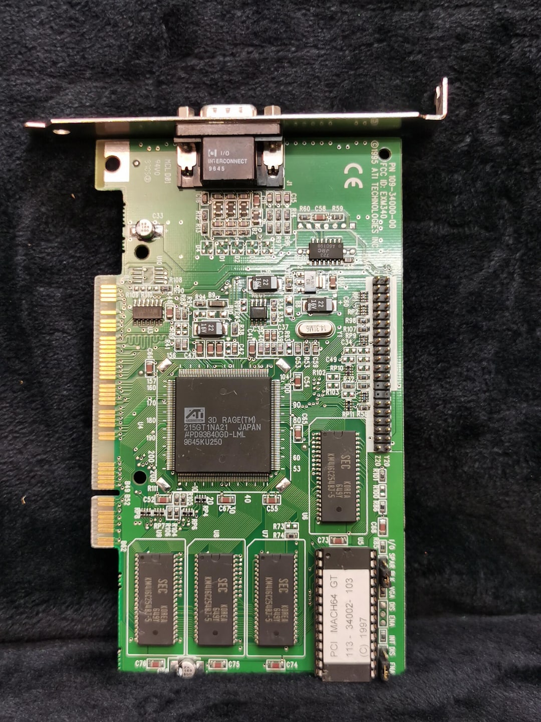 Vintage Ati Mach64 GT 109-34000-00 PCI Video Card - Etsy