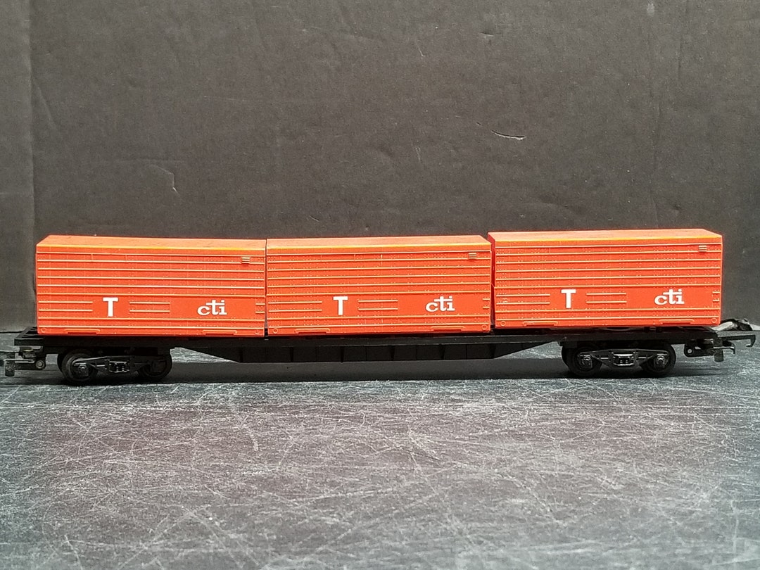 Tri-ang OO/HO T Cti 3 Containers Car RARE - Etsy
