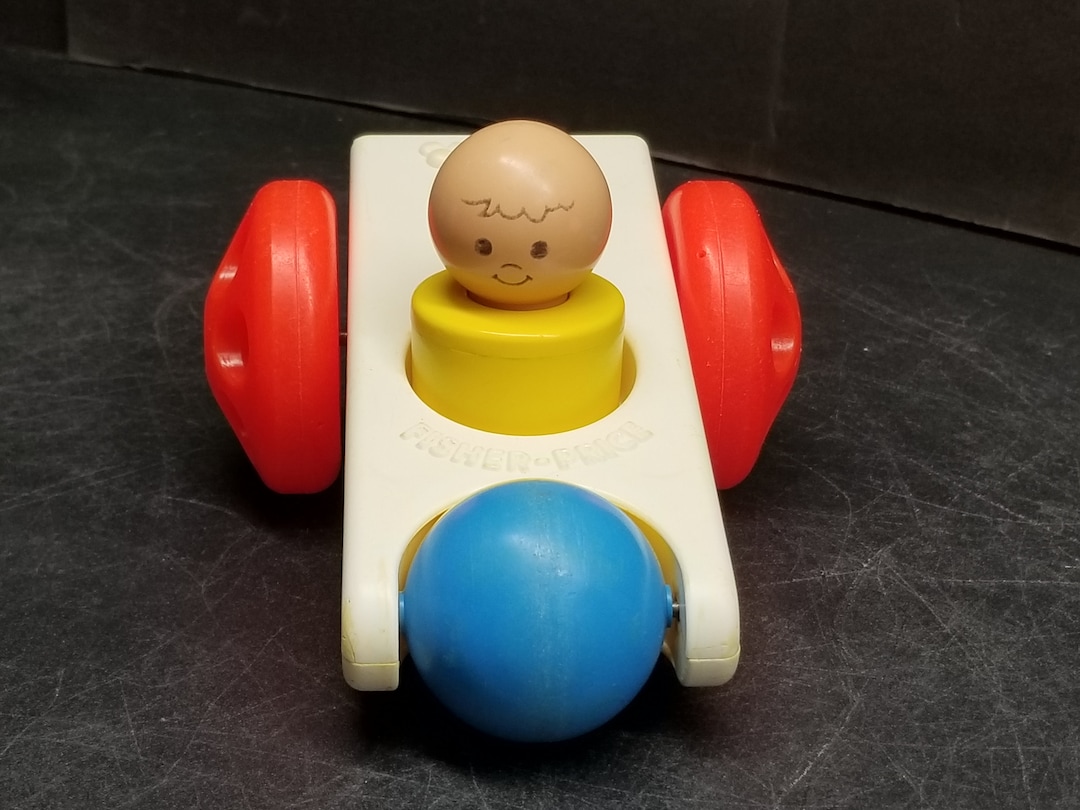 Vintage Fisher-price Click N' Clatter Car No.417 Original Box - Etsy