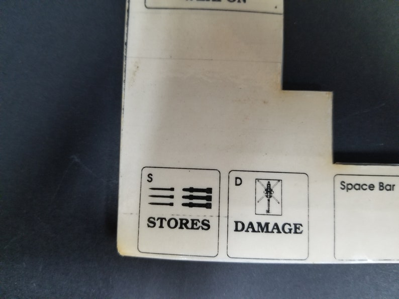 Vintage Commodore Amiga A500/2000 Gunship Keyboard Overlay | Etsy