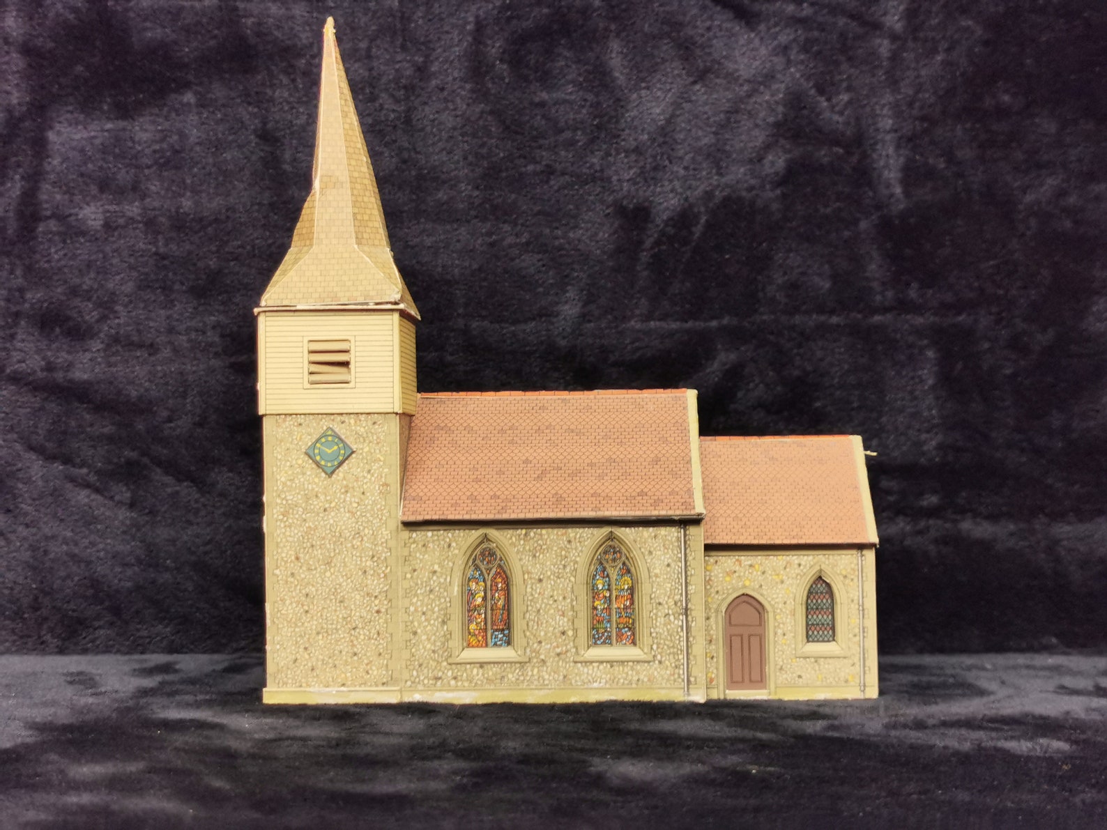 Vintage Superquick HO Scale Country Church Cardboard Building for Model ...