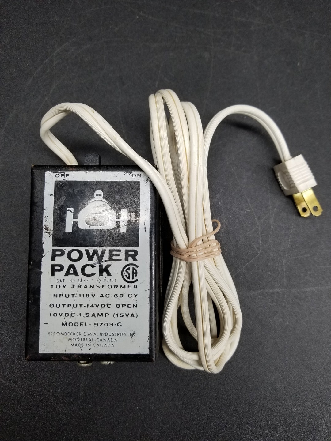 Strombecker Vintage HO Scale Power Pack 9703-G Black/white Good ...