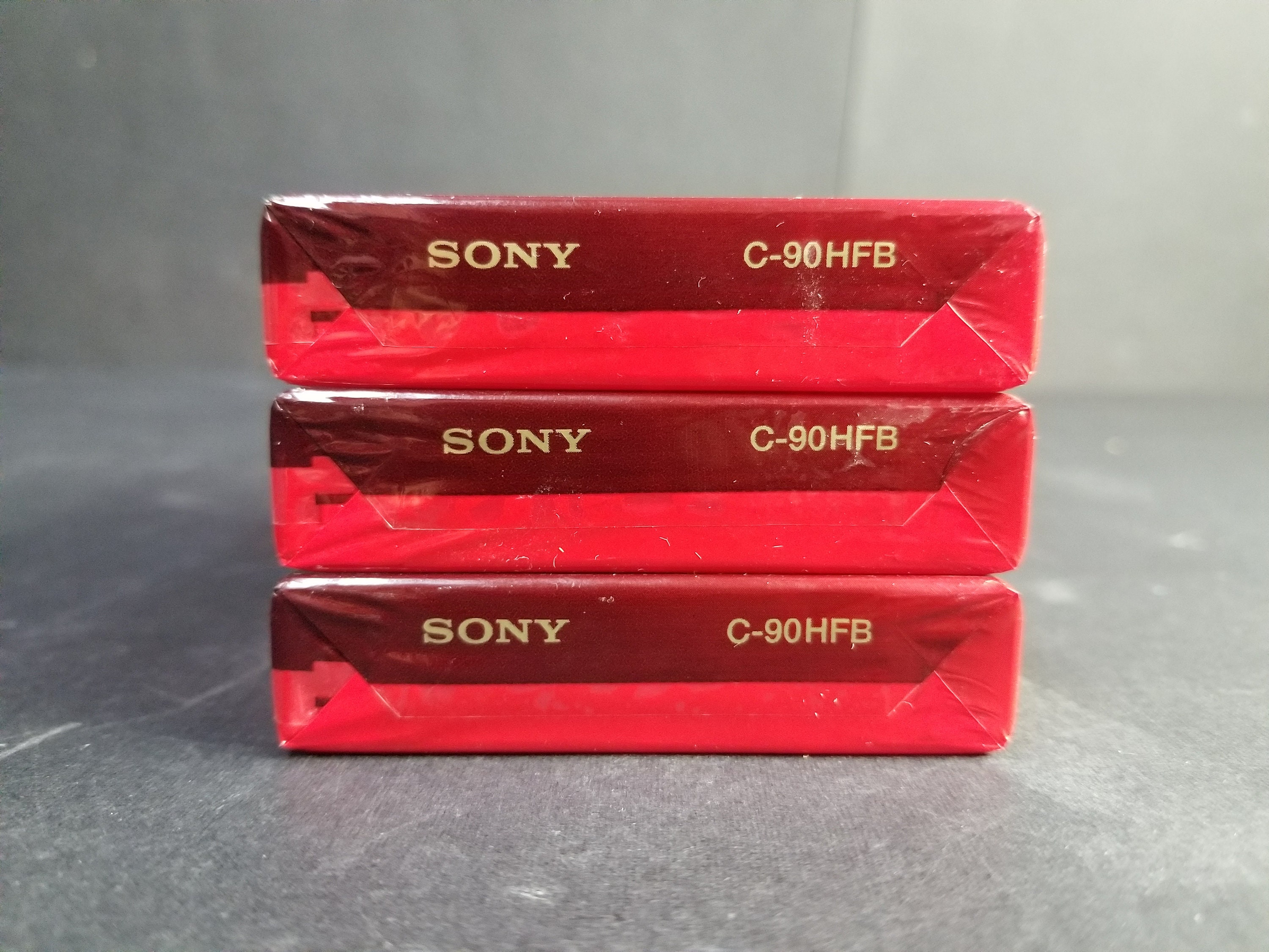 Vintage Sony Lot of 3 Cassette Tapes C-90hfb High Fidelity Type I New ...
