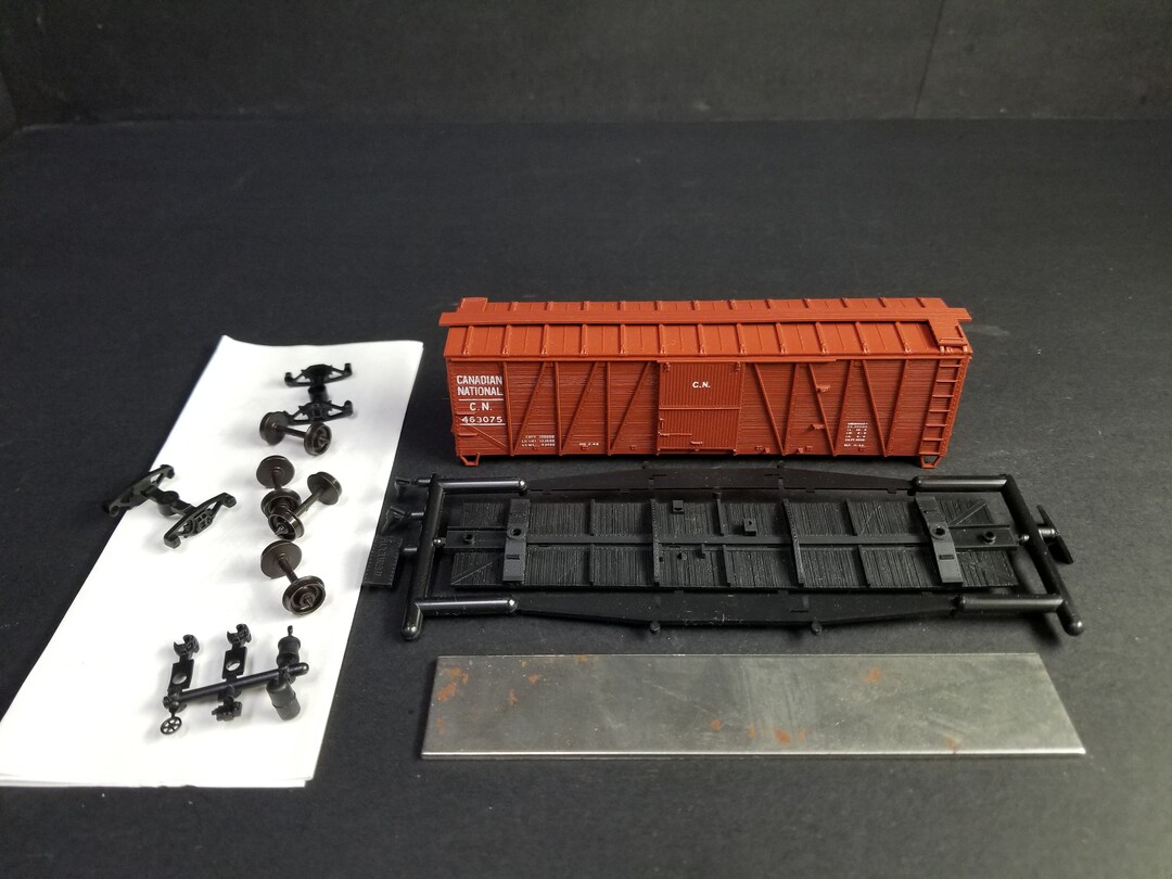 HO Scale Canadian National Wood Box Car Kit: Unbuilt CN #463075 - Etsy