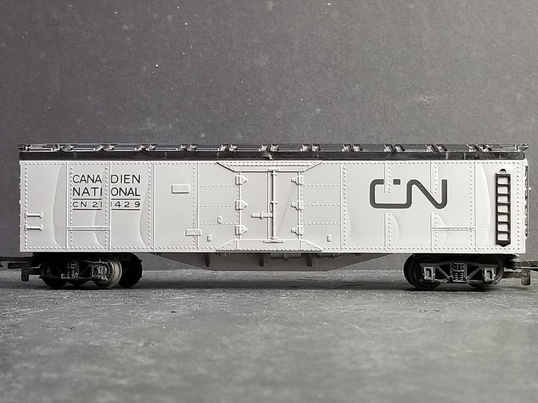 Tri-ang Hornby Ho/oo Canadien National Cn 523976 Long Box Car Gray ...