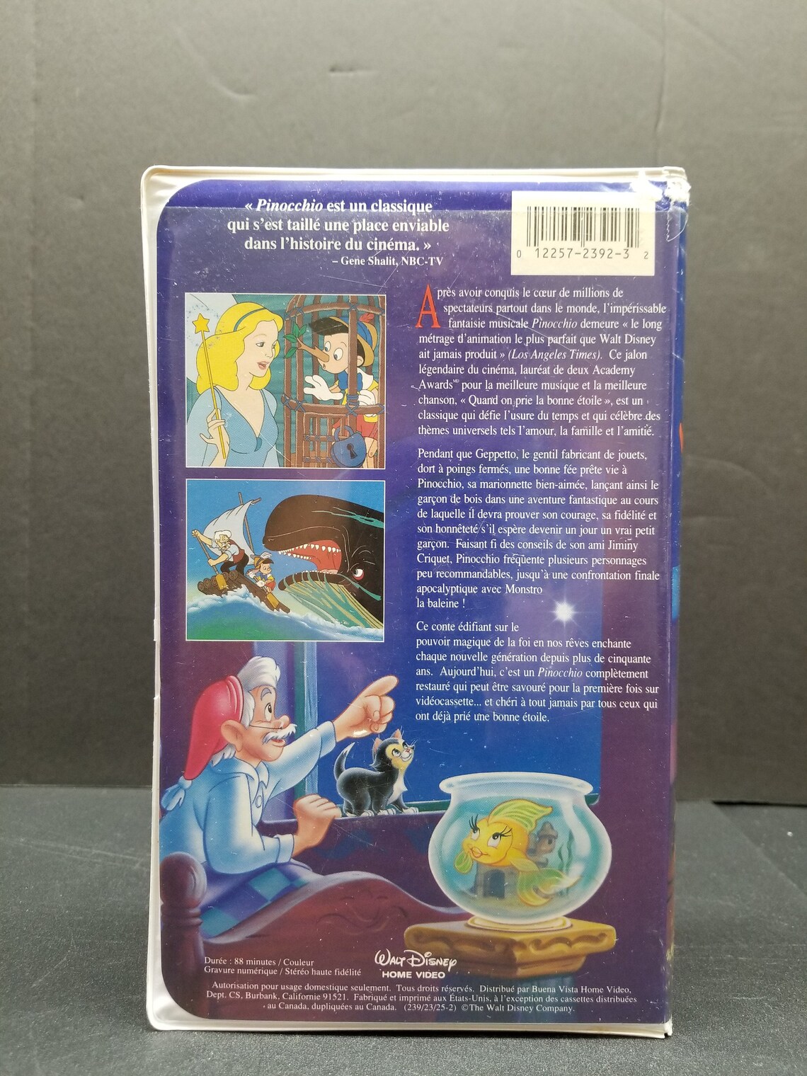 Pinocchio french Version Walt Disney VHS - Etsy