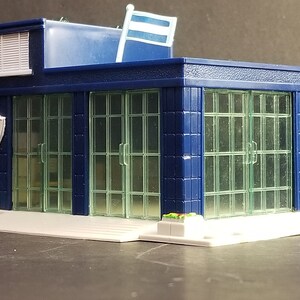 New Ray HO Scale Police Station Building With Helipad - Etsy