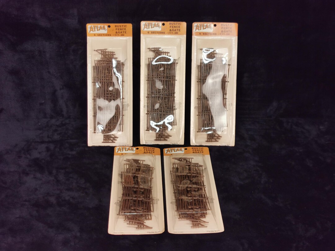 Atlas Rustic Fence & Gate: HO Scale Model Train Accessory (lot of 5) - Etsy