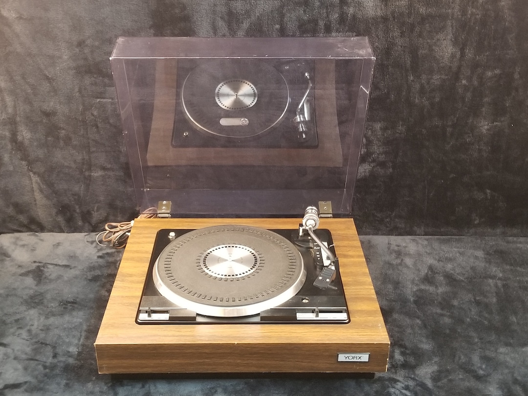 Vintage Yorx Wooden Turntable Record Player Tested Working Needs Stylus ...