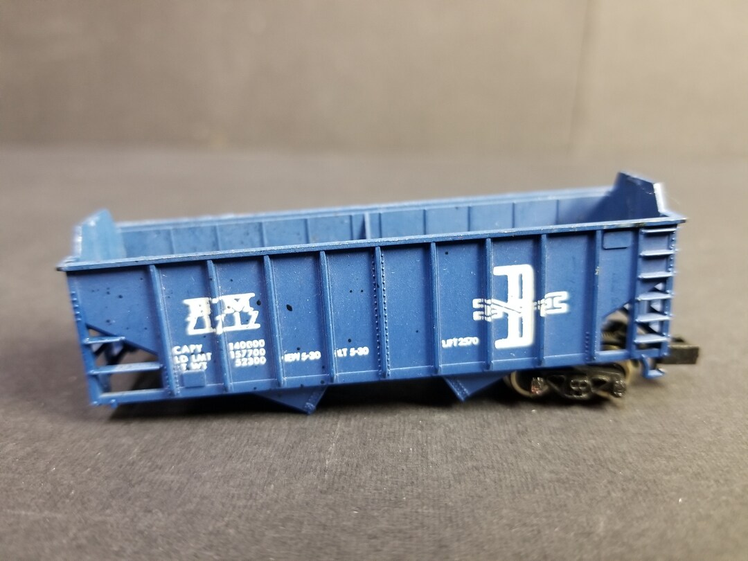 Atlas N Scale BM Blue Side Open Hopper Empty for Parts/repair - Etsy