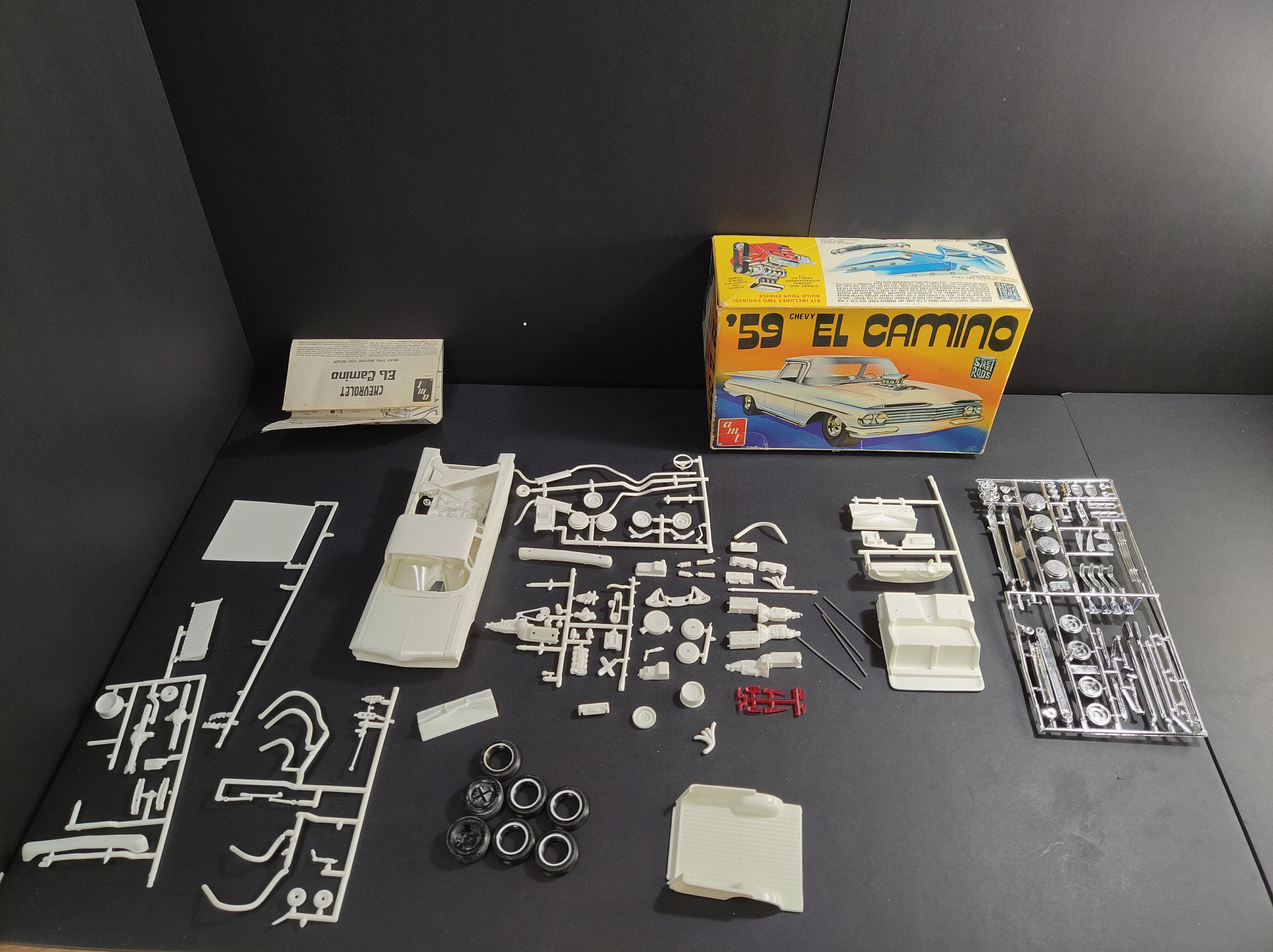 AMT 1/25 Model Kit '59 Chevy El Camino T398 New Open Box - Etsy