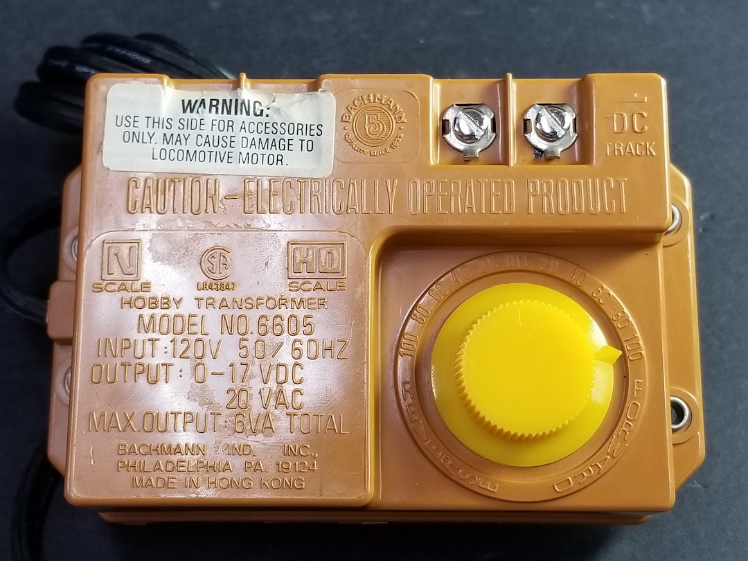 Bachmann HO Scale 6605 Hobby Transformer - Etsy