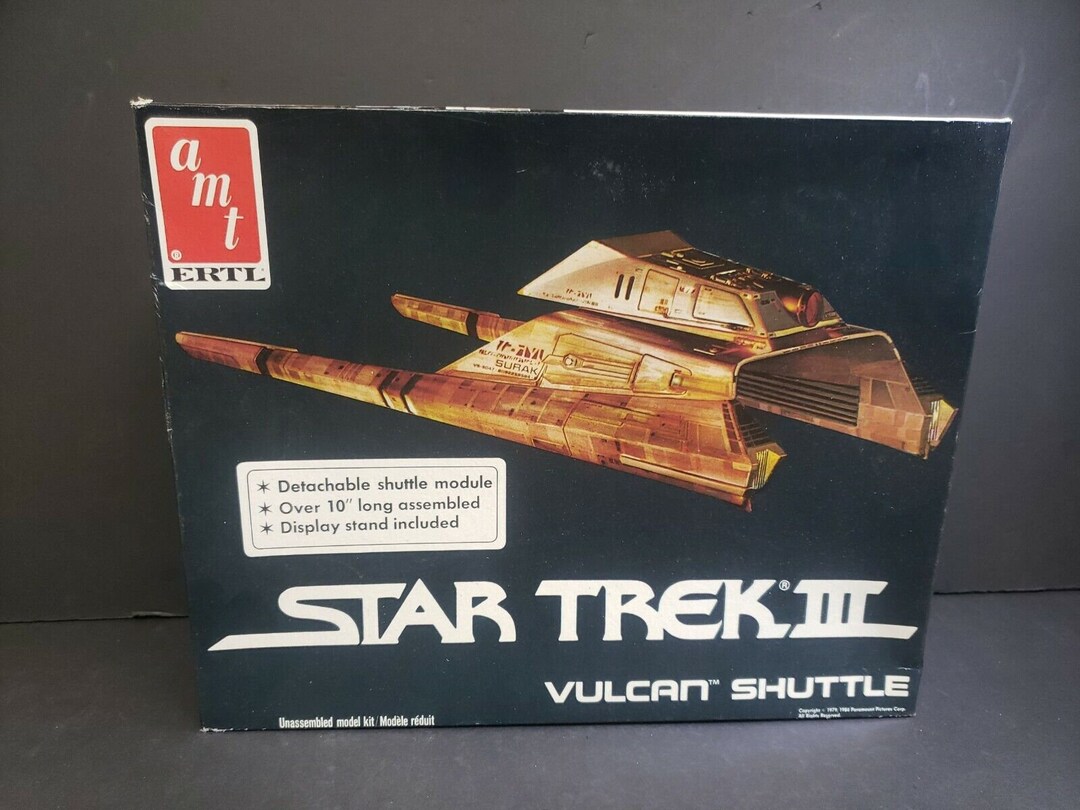 AMT 6679 Star Trek III Vulcan Shuttle New in Open Box 1984 - Etsy