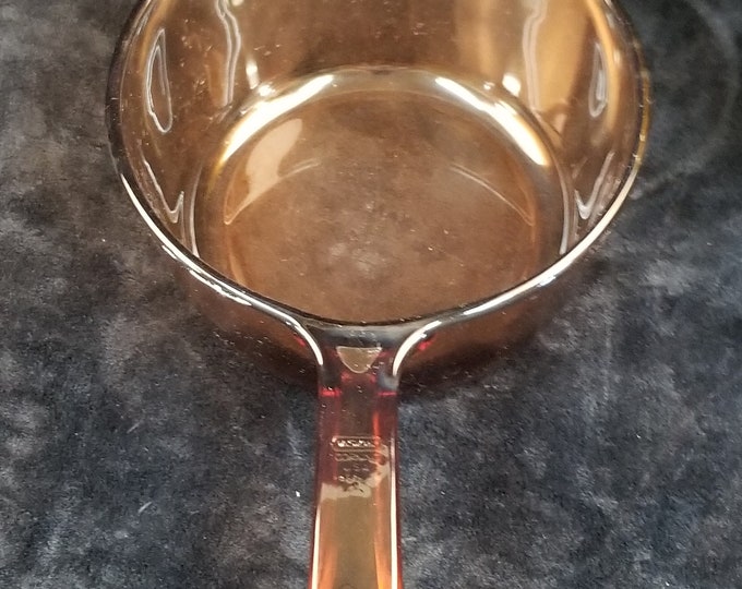 Vintage Vision Corning Amber Glass Cookware 1.5L Made in US - Etsy