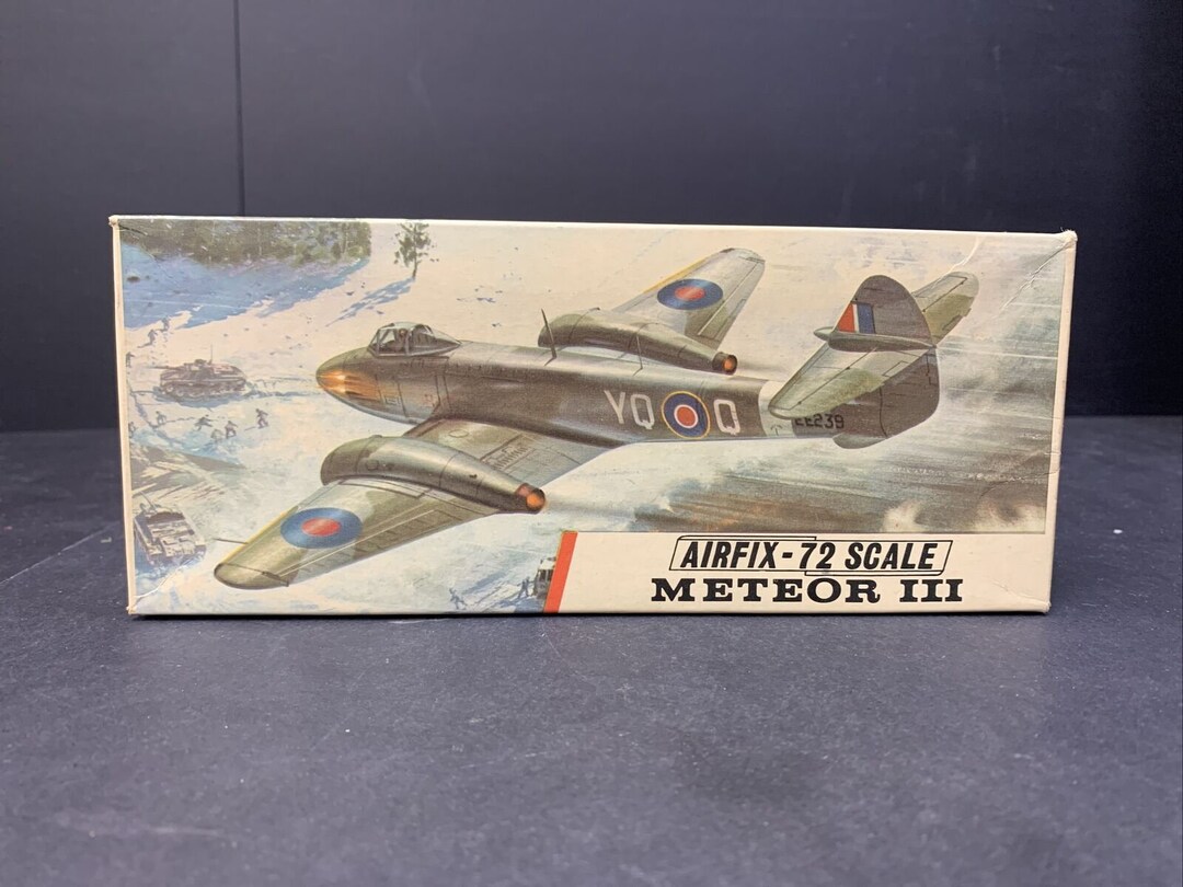 Vtg Airfix 268 1/72 Meteor III Plane Kit - New Open Box - Etsy