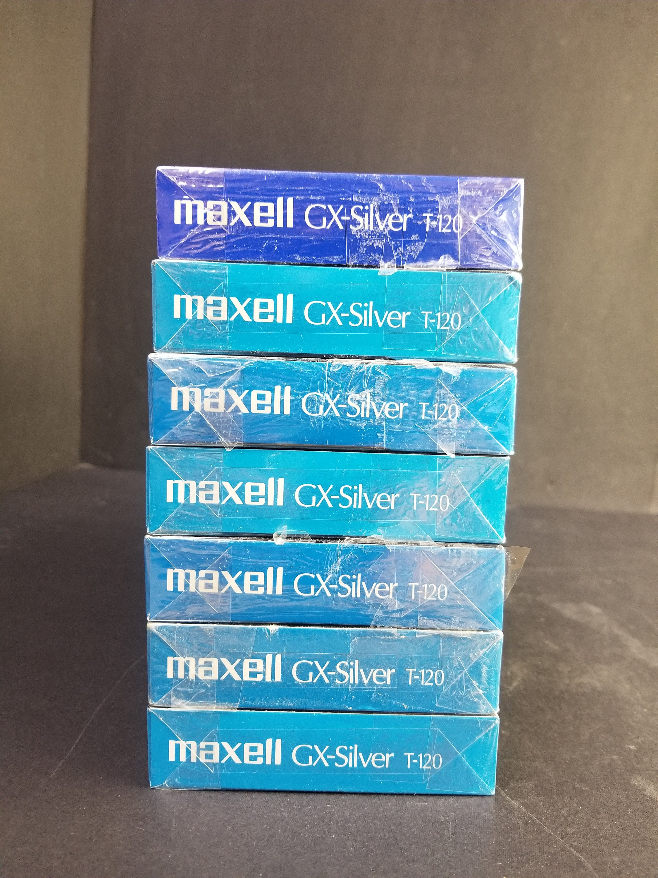 Vintage Maxell Lot of 7 Vhs Tapes Blank Gx-silver T-120 6 - Etsy