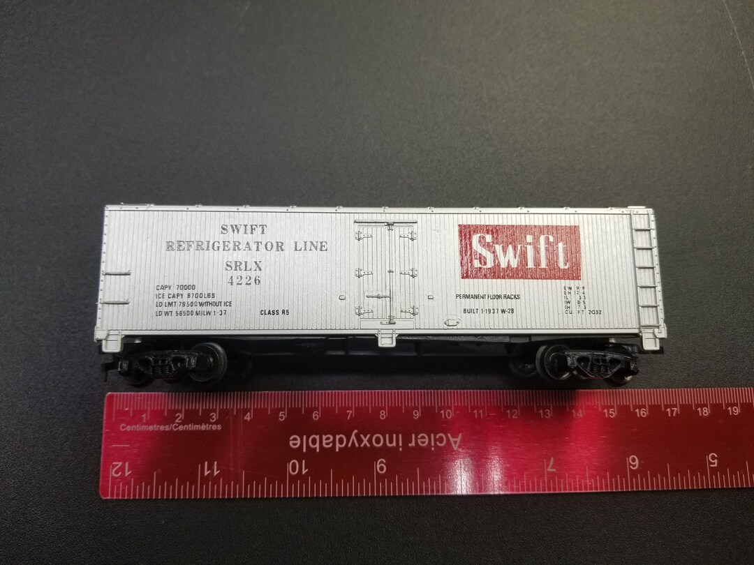 Tyco HO Swift Refrigerator Line #4226 SRLX Box Car Silver - Etsy