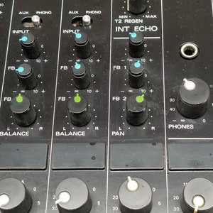 Vintage Toa 8 Channels Mixing Console Model Rx-208 Working - Etsy