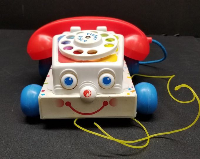Fisher Price Phone, Chatterbox Phone, Vintage Toy Phone, Pull Toy, Old ...