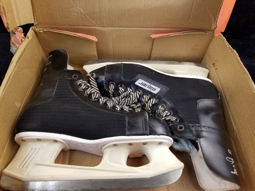Vintage 1970s Bauer Ice Hockey Skates - Guy Lafleur Approved - Men's ...