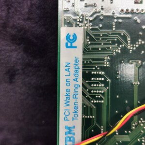 Vintage IBM PCI Wake on Lan Token-ring Adapter 86H1879 - Etsy