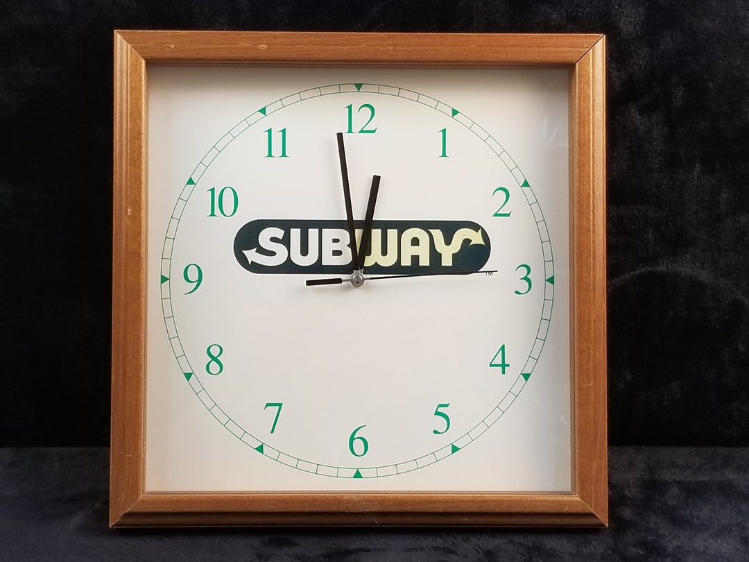 Vintage Original Subway Restaurant Indoor Wall Clock Tested Working - Etsy