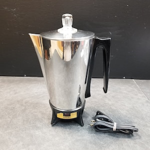 Vintage Phillips Stainless Steel Coffee Pot Model KB5501 Immersible ...