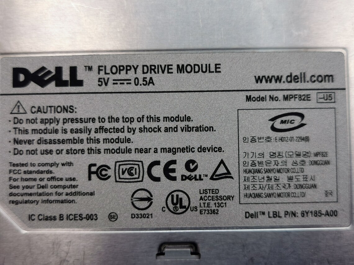 Vintage Dell Laptop Floppy Drive Module Model MPF28E - Etsy