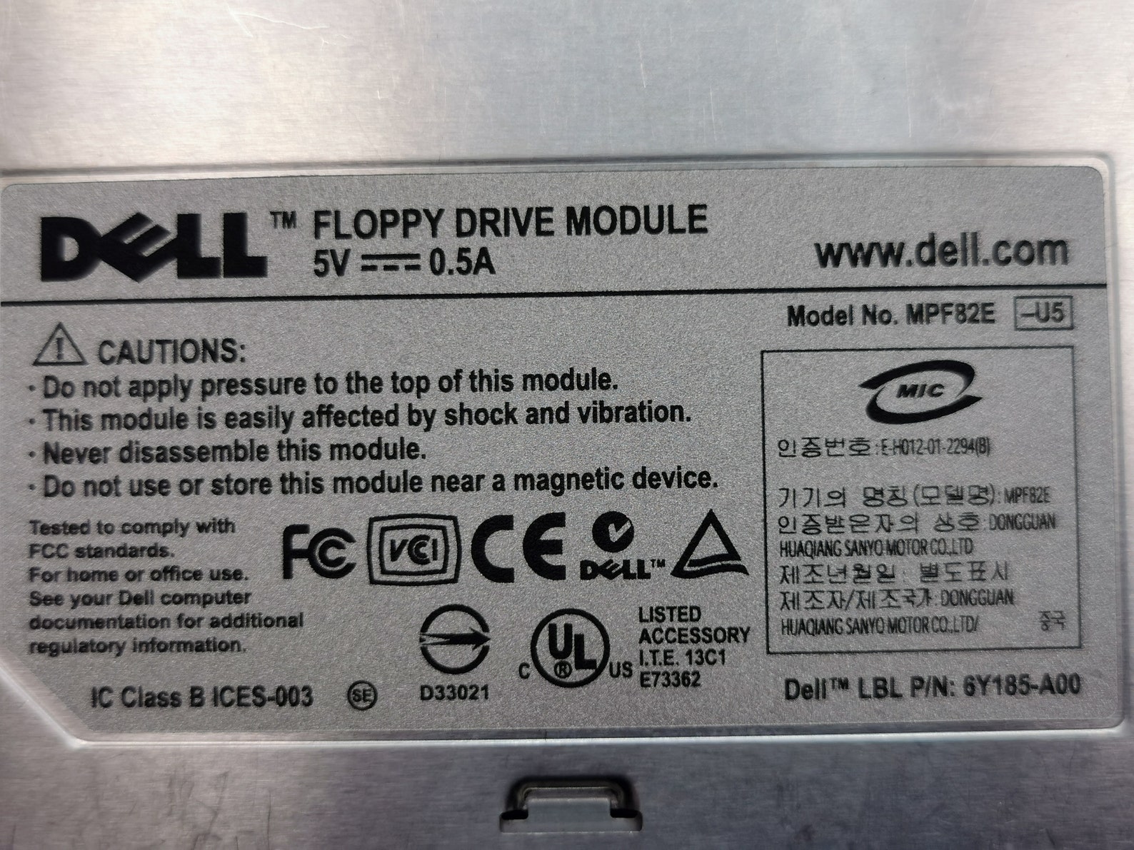 Vintage Dell Laptop Floppy Drive Module Model MPF28E - Etsy