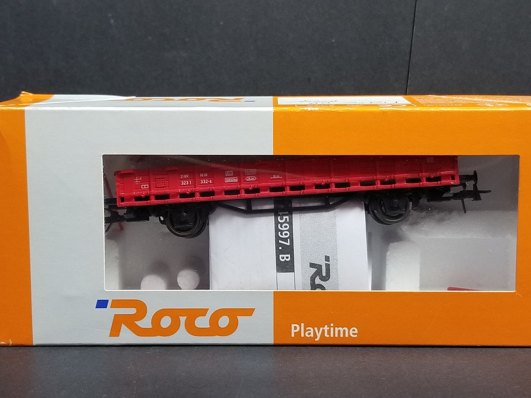 Roco HO Scale Open Flat Car Red of the DB #45997 New in Box - Etsy