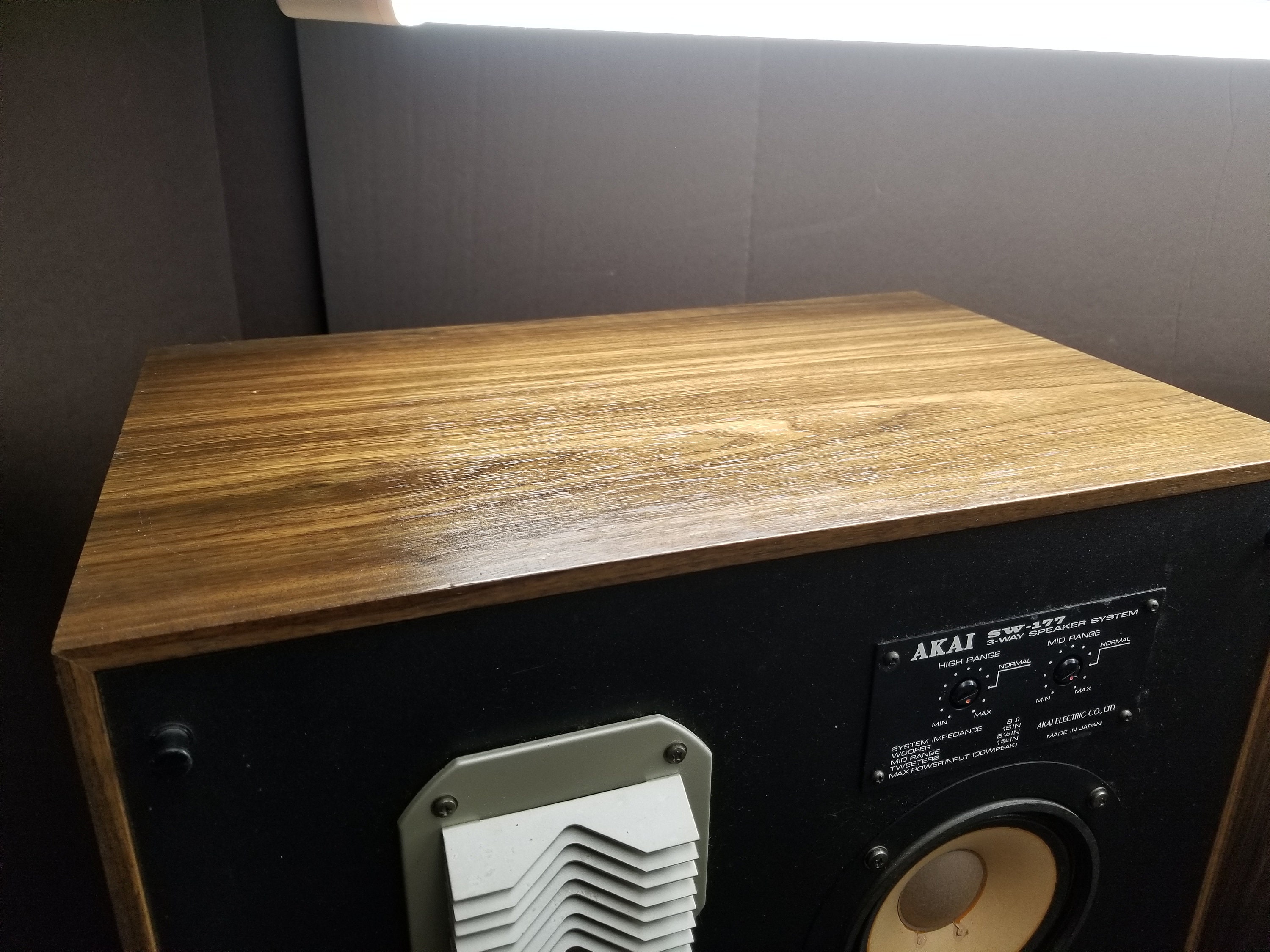 Vintage Akai Pair of 3-way Speaker System Model SW-177 Working - Etsy