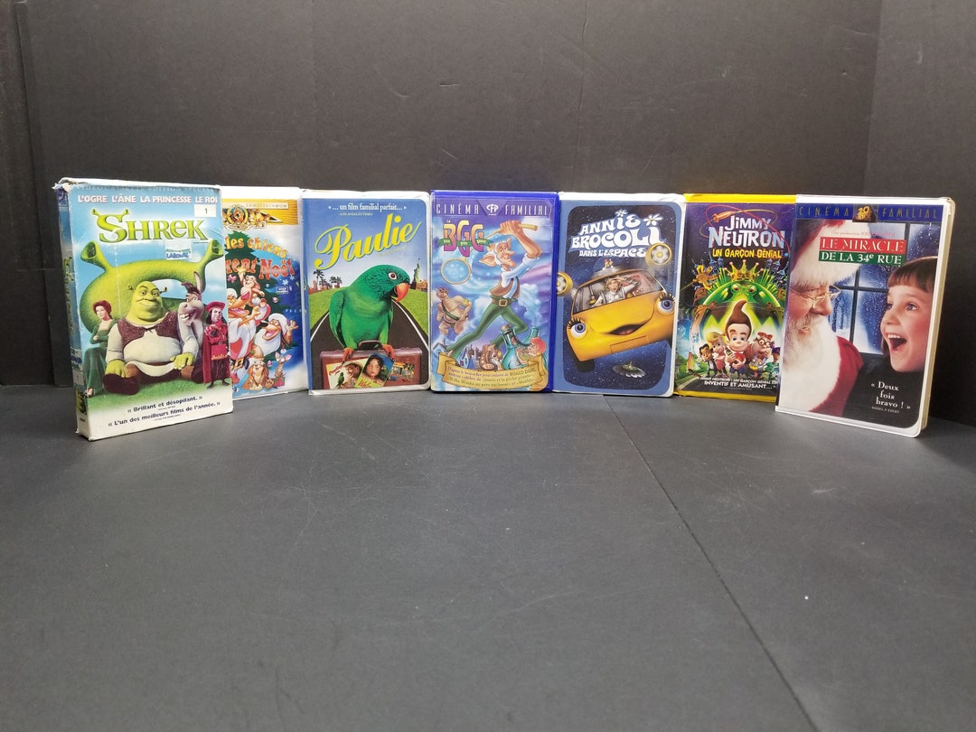 Lot of 7 Kids Movies (french Version) VHS - Etsy