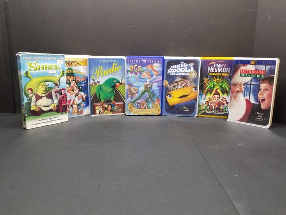 Lot of 7 Kids Movies french Version VHS | Etsy