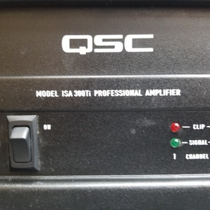 QSC Audio Professional Power Amplifier Model ISA300TI 300W 2 Channel ...