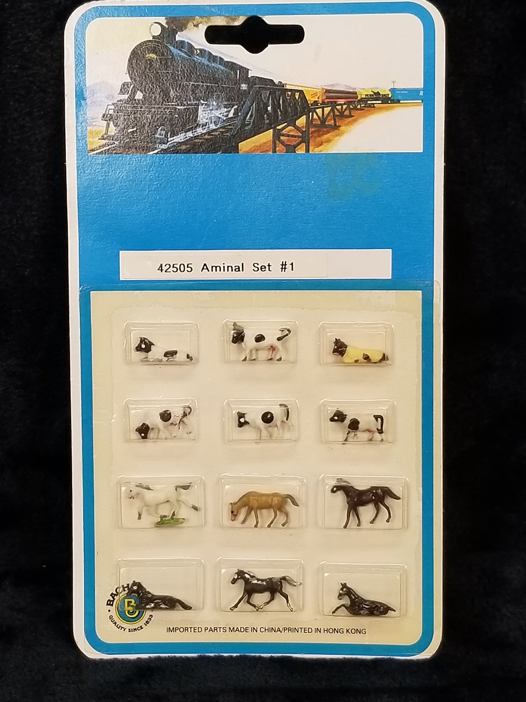 Vintage Bachmann HO Scale Animal Figures: Cows & Horses Train Layout ...