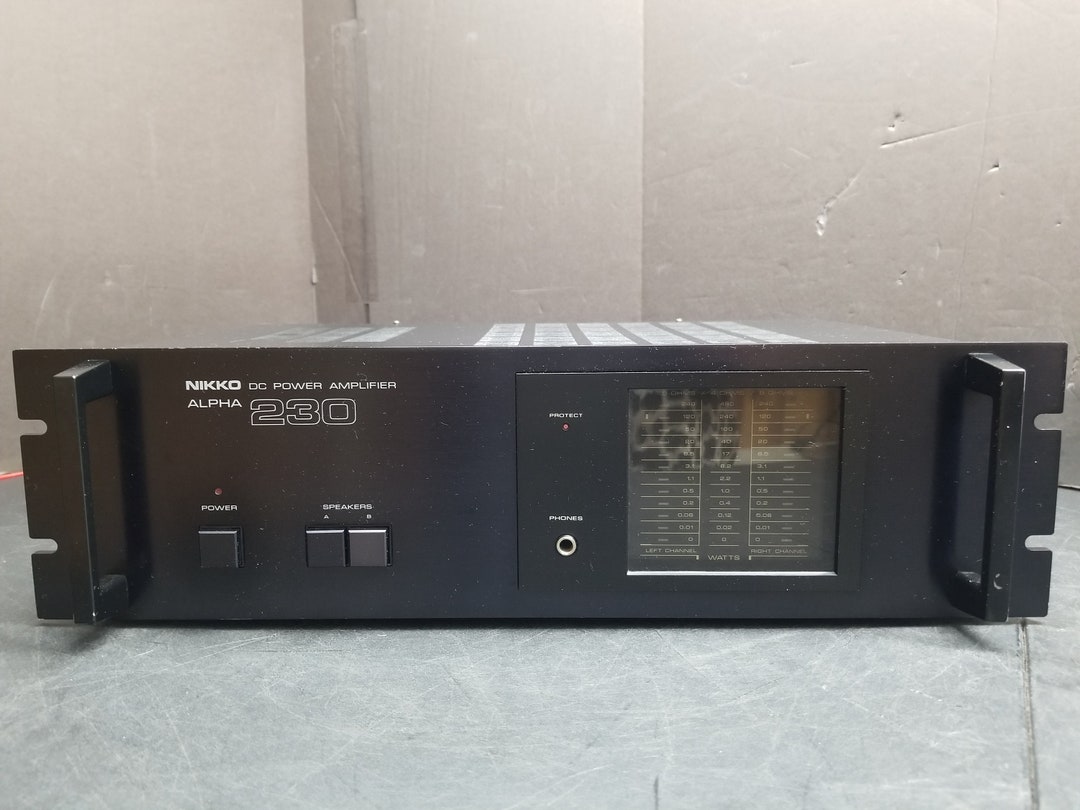 Nikko DC Stereo Power Amplifier Alpha 230 - 120 Watt per Channel Amp - Etsy