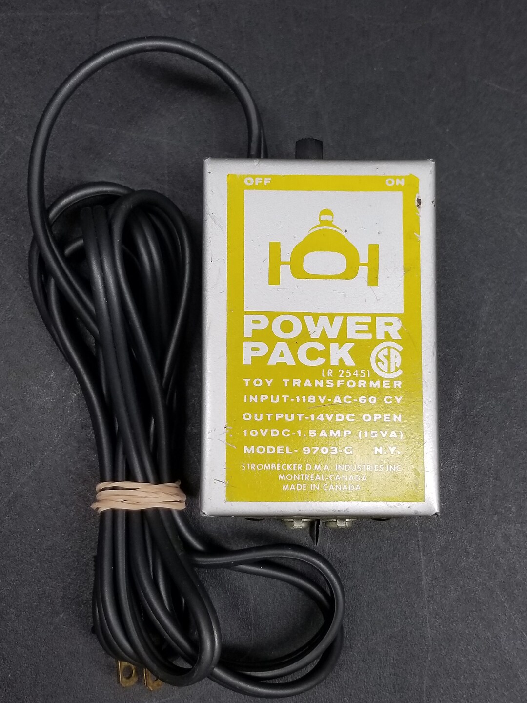 Strombecker Vintage HO Scale Power Pack 9703-G Gray/yellow - Etsy
