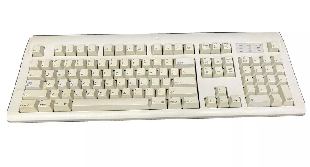 Vintage Apple Macintosh Appledesign ADB Keyboard Model M2980 - Nice ...