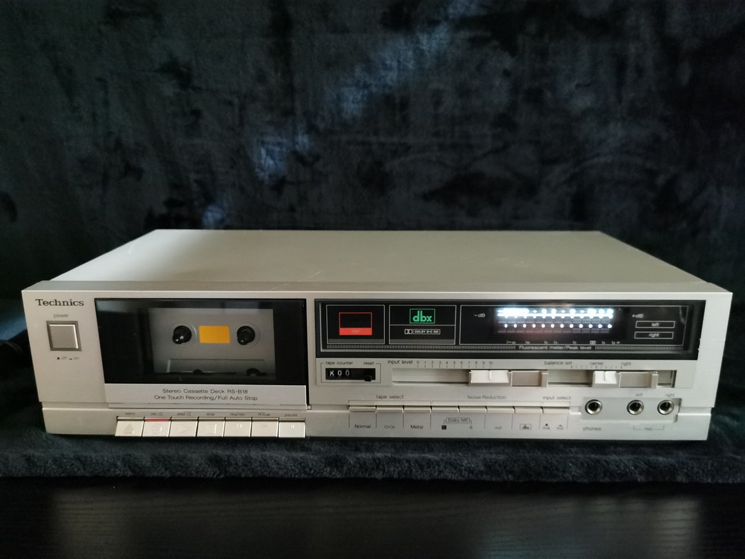 Vintage Technics Stereo Cassette Deck Model RS-B18 Silver for Parts or ...