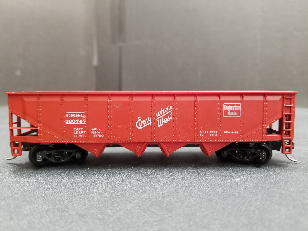 Tyco HO Scale Burlington Hopper Car Non-operating 344B - Etsy